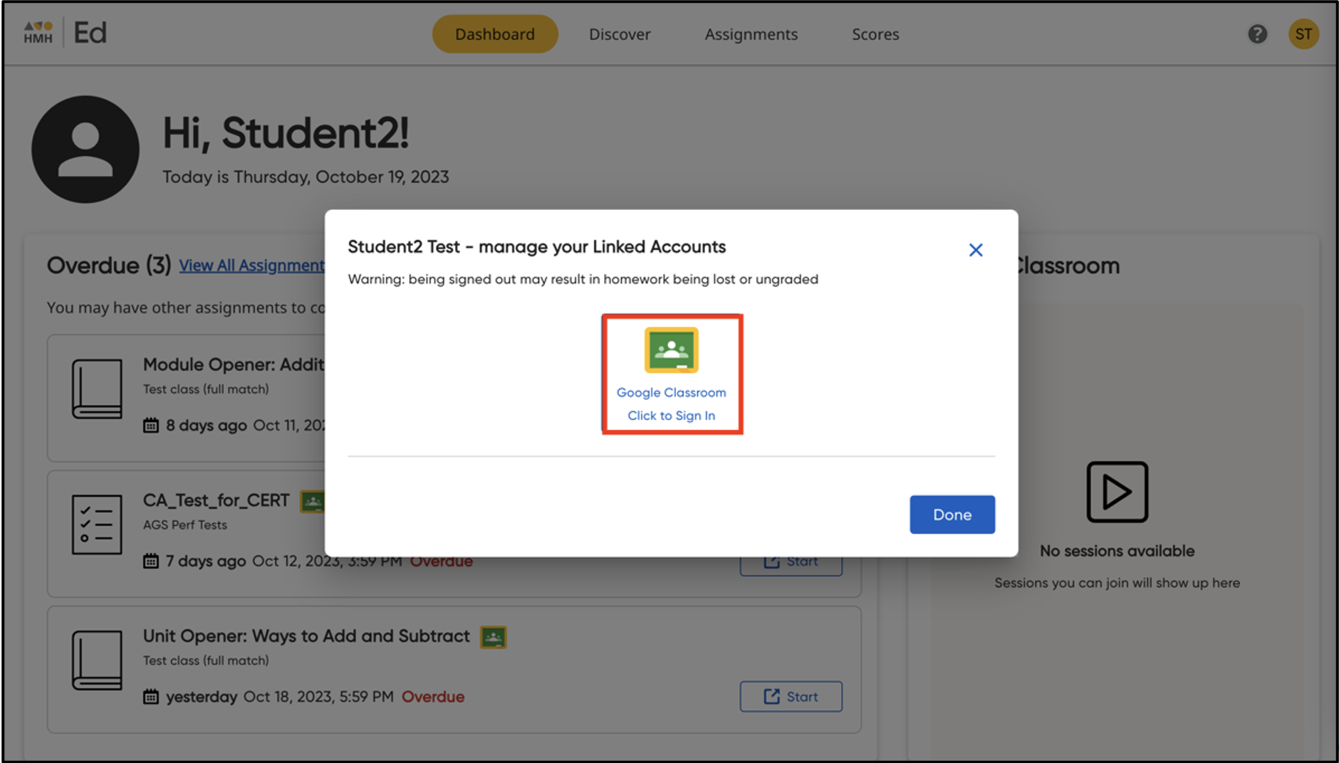 HMH Ed Release Notes