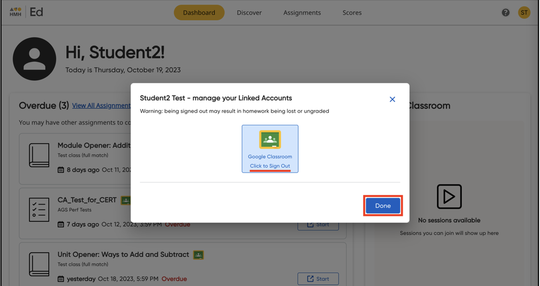 HMH Ed Release Notes