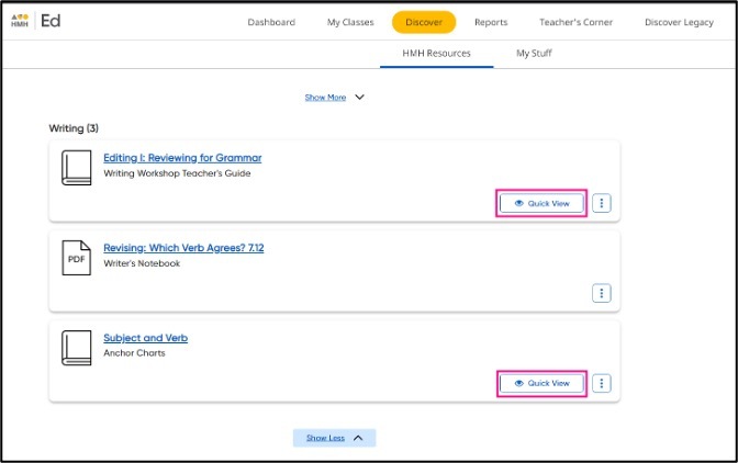 HMH Ed Release Notes