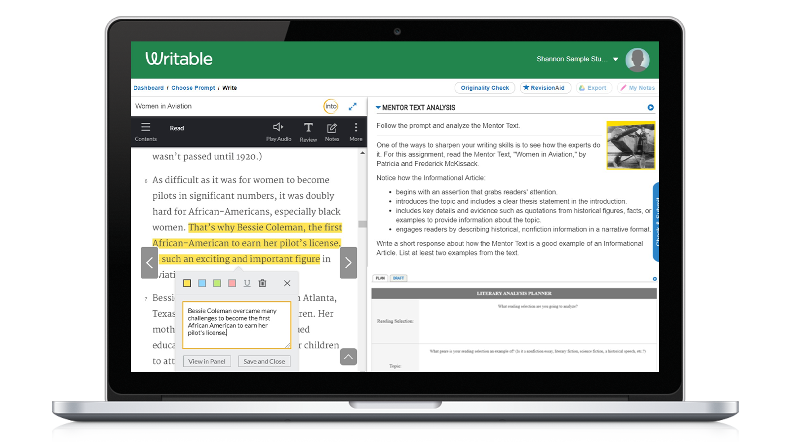 Writable | 3-12 Writing Practice & Assessment | Houghton Mifflin Harcourt
