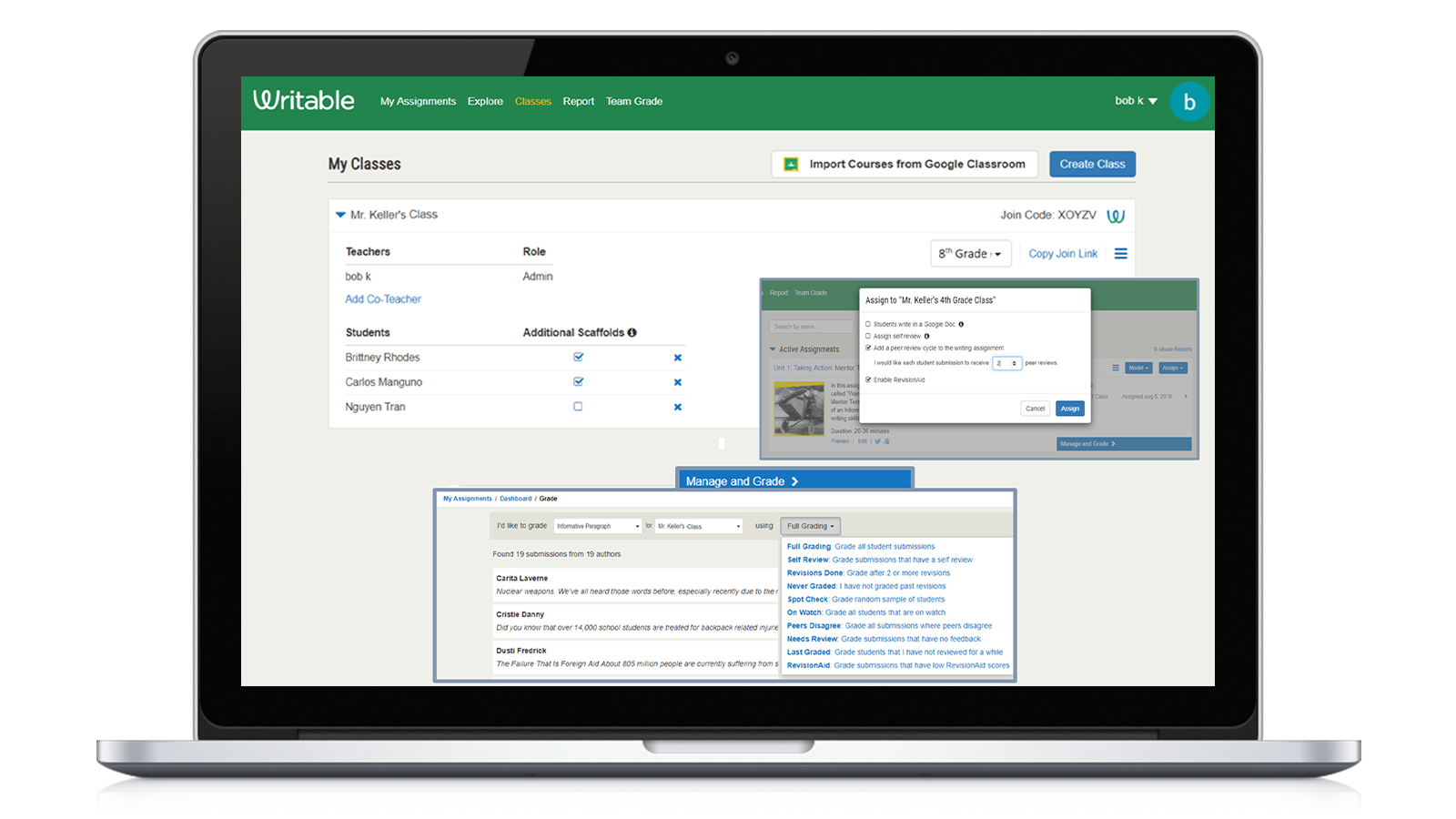 Writable | 3-12 Writing Practice & Assessment | Houghton Mifflin Harcourt