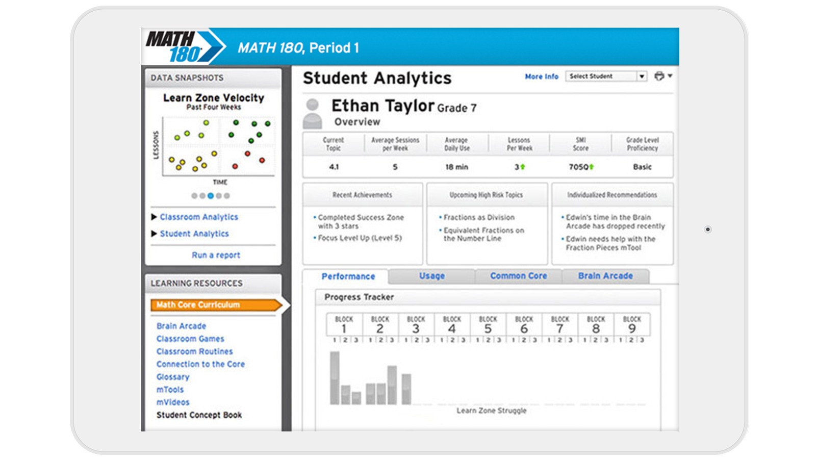 Math 180 Program | 5-12 Math Intervention Curriculum | Houghton Mifflin ...