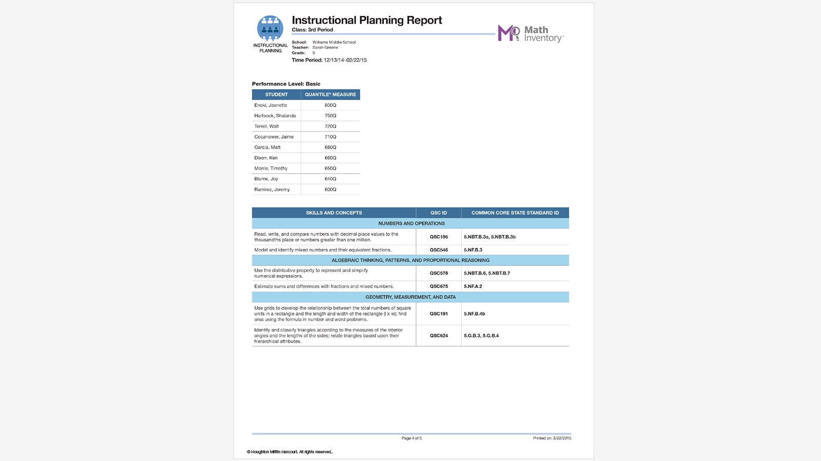 HMH Math Inventory | K-12 Math Assessment | Houghton Mifflin Harcourt