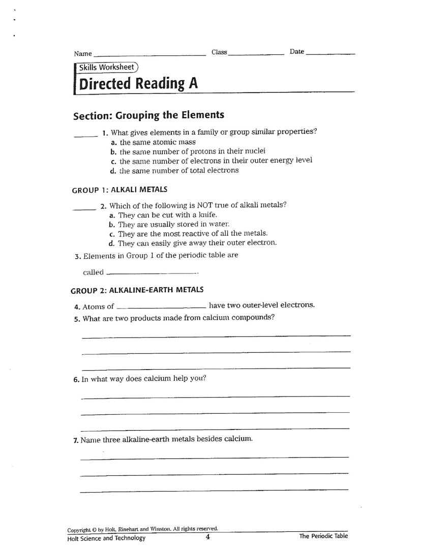 Grouping the Elements Worksheet - Craig Fisher | Library | Formative