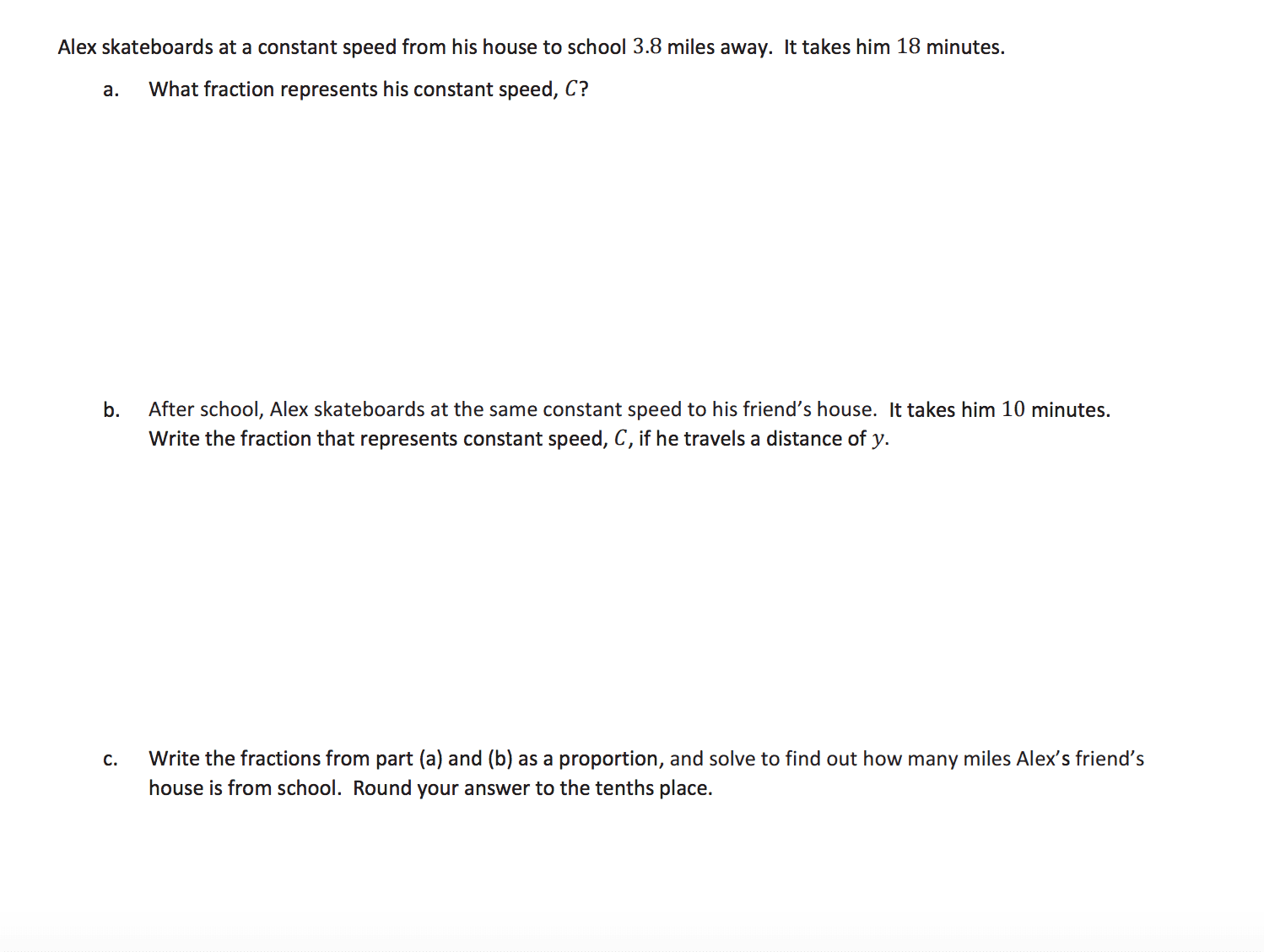 8.4.A.10-A Critical Look at Proportional Relationships- Exit Ticket ...