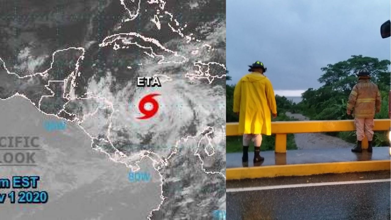 Huracán Eta se convierte en categoría 4, provocando fuertes lluvias en ...