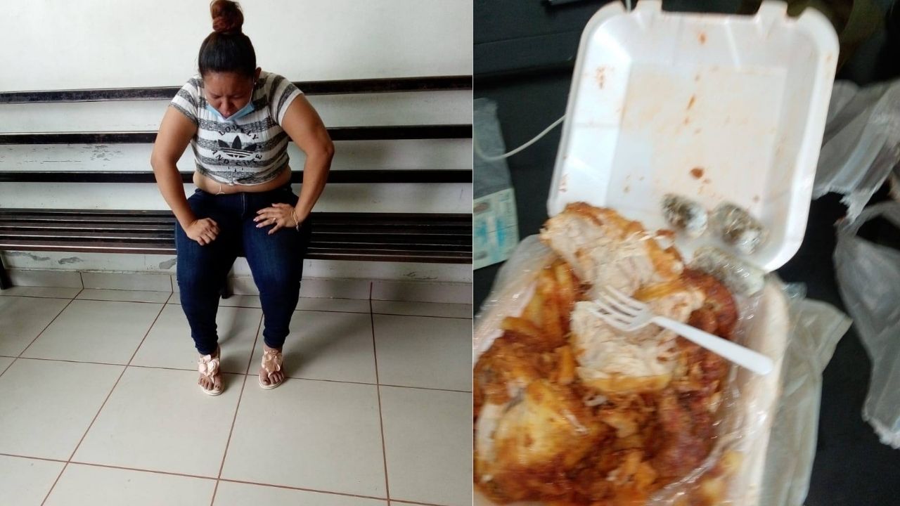 Hondureña llevaba supuesta droga a reo en plato de pollo y papas en ...