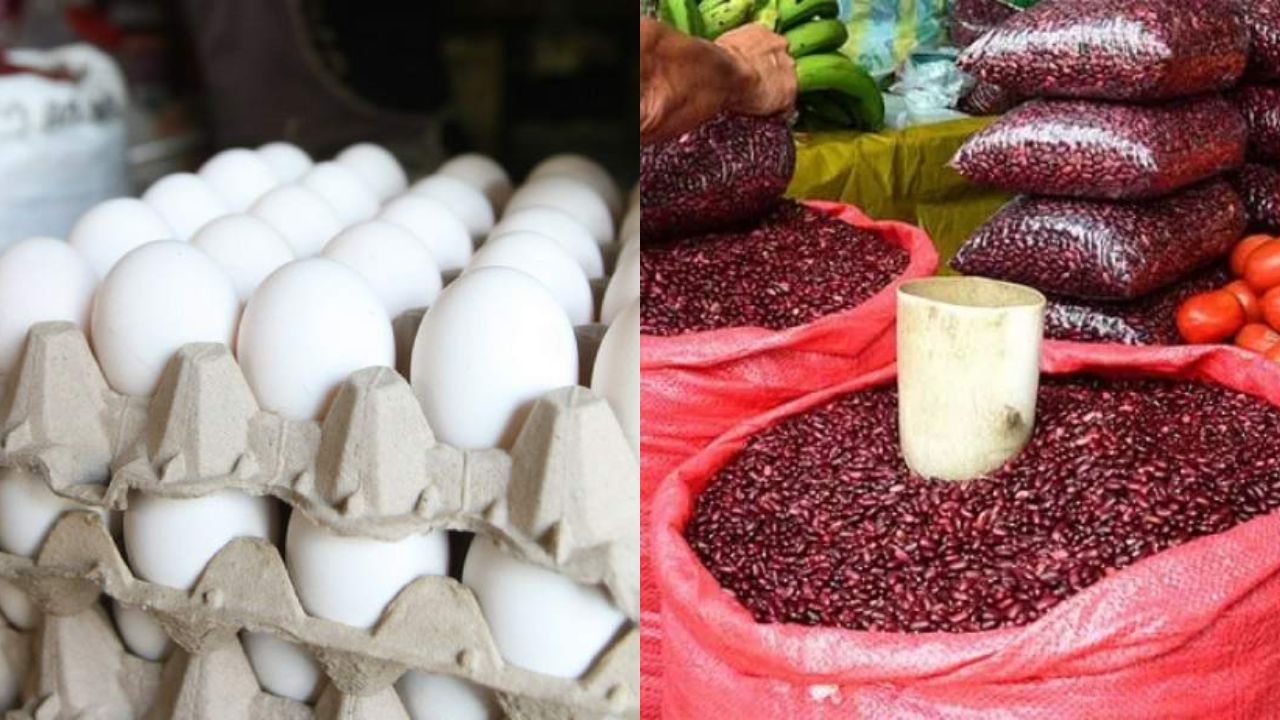 A L120 venden cartón de huevos y a L85 la medida de frijoles en ...