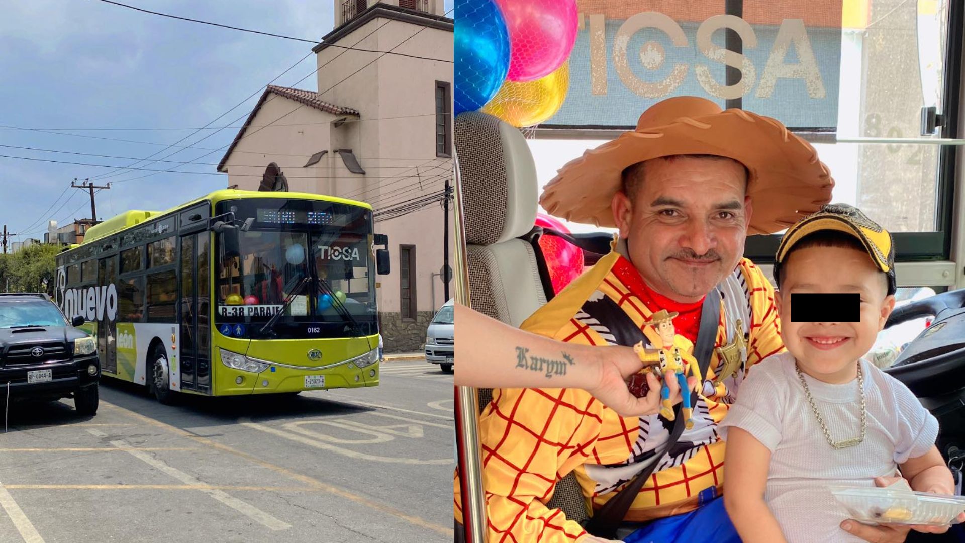 Conductor de bus se viste de 'Woody' para sorprender a los pasajeros ...