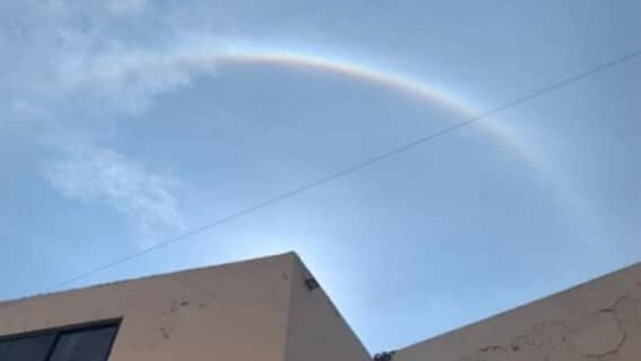 Durante sismo en México, captan extraño aro alrededor del sol, ¿qué es?