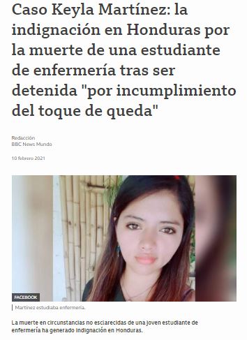 Así informó la prensa internacional sobre la muerte de la joven Keyla ...