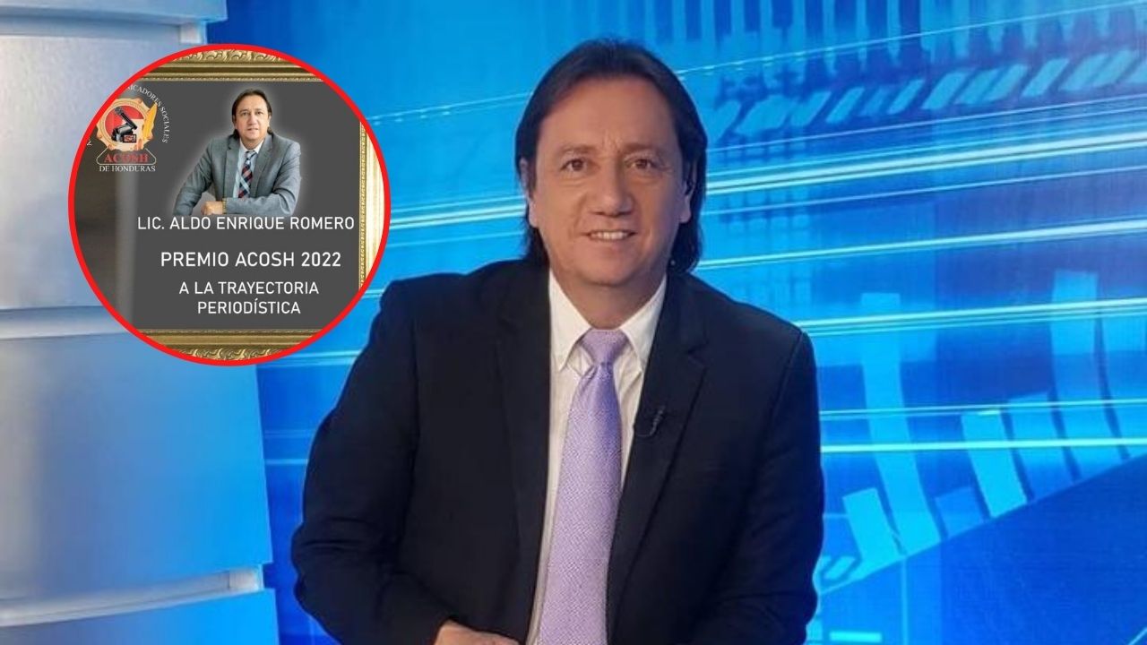 El periodista Aldo Romero recibe premio por su trayectoria