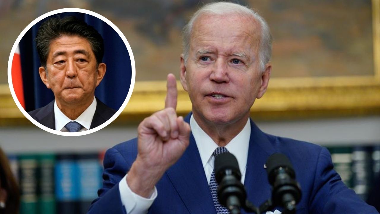 Joe Biden 'indignado' por asesinato de Shinzo Abe; la bandera ...