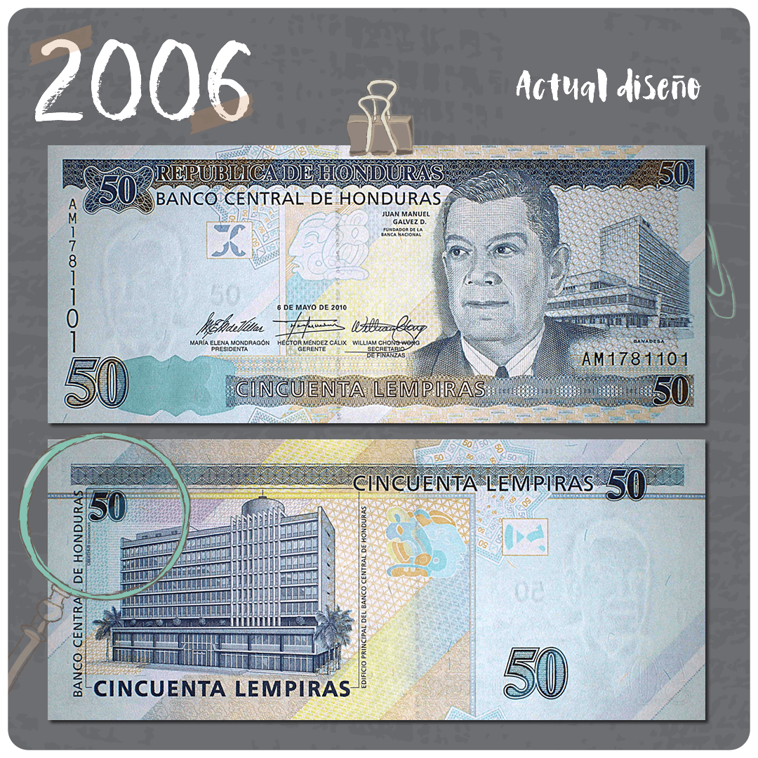 Billete de 50 lempiras en Honduras, historia y cuántos estilos se han ...