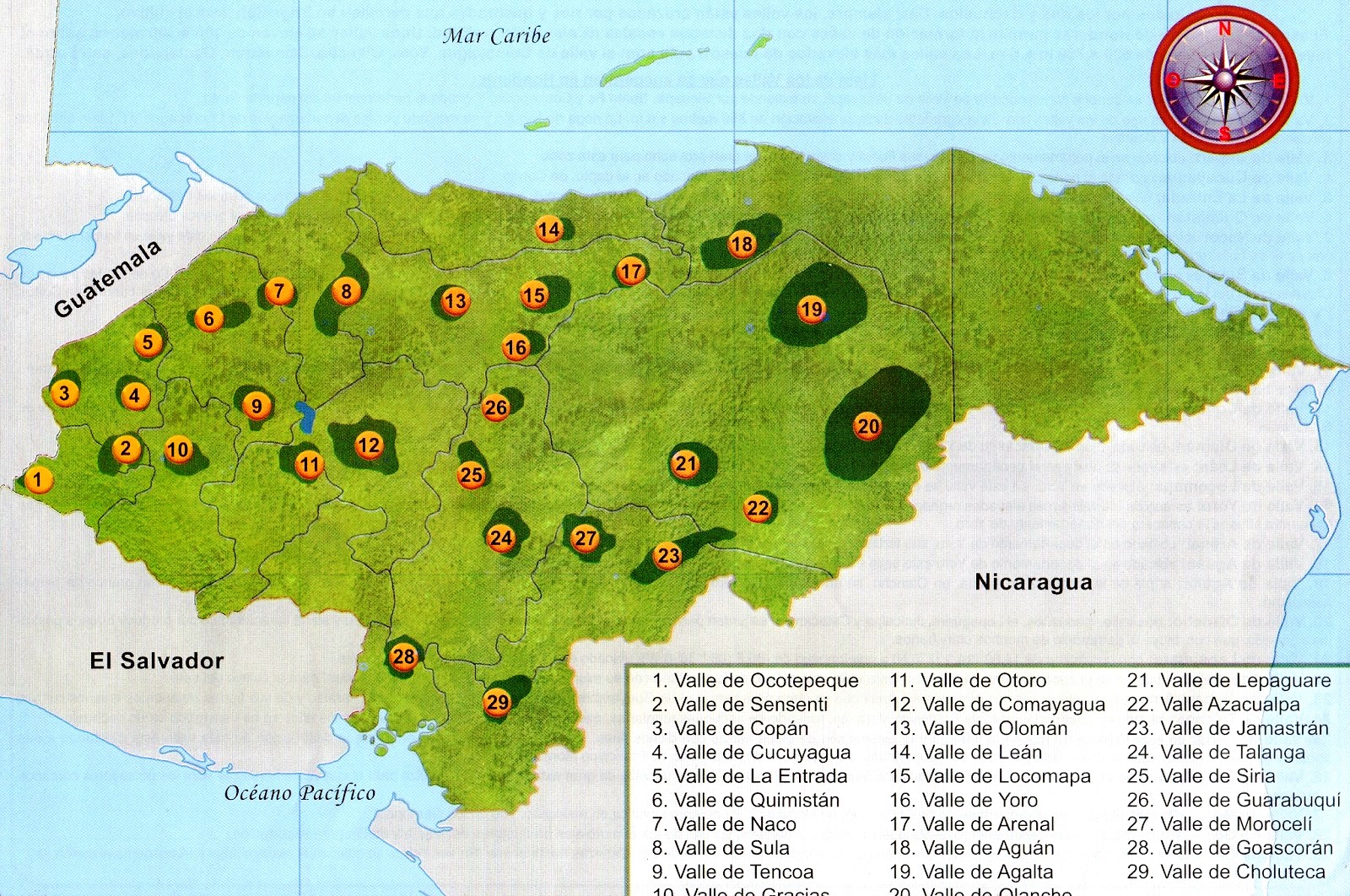 Mapa de relieve de Honduras, ¿por qué es tan importante el relieve ...