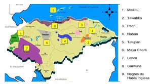 Mapa de los grupos étnicos de Honduras, dónde están ubicados y cuáles ...