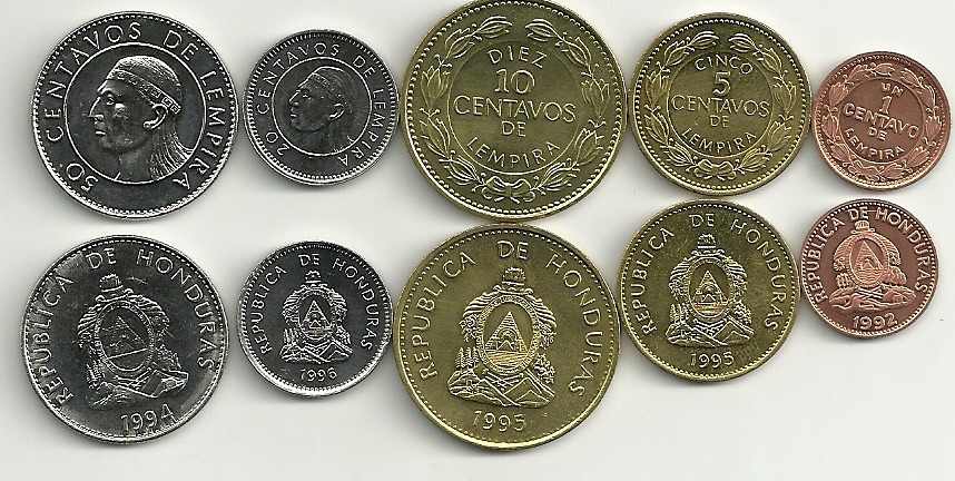 Monedas de Honduras antiguas ¿Cuáles son y en qué período se utilizaron?