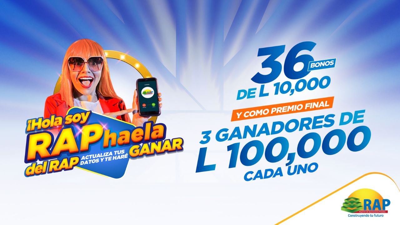 Actualiza tus datos y gana con Raphaela del RAP