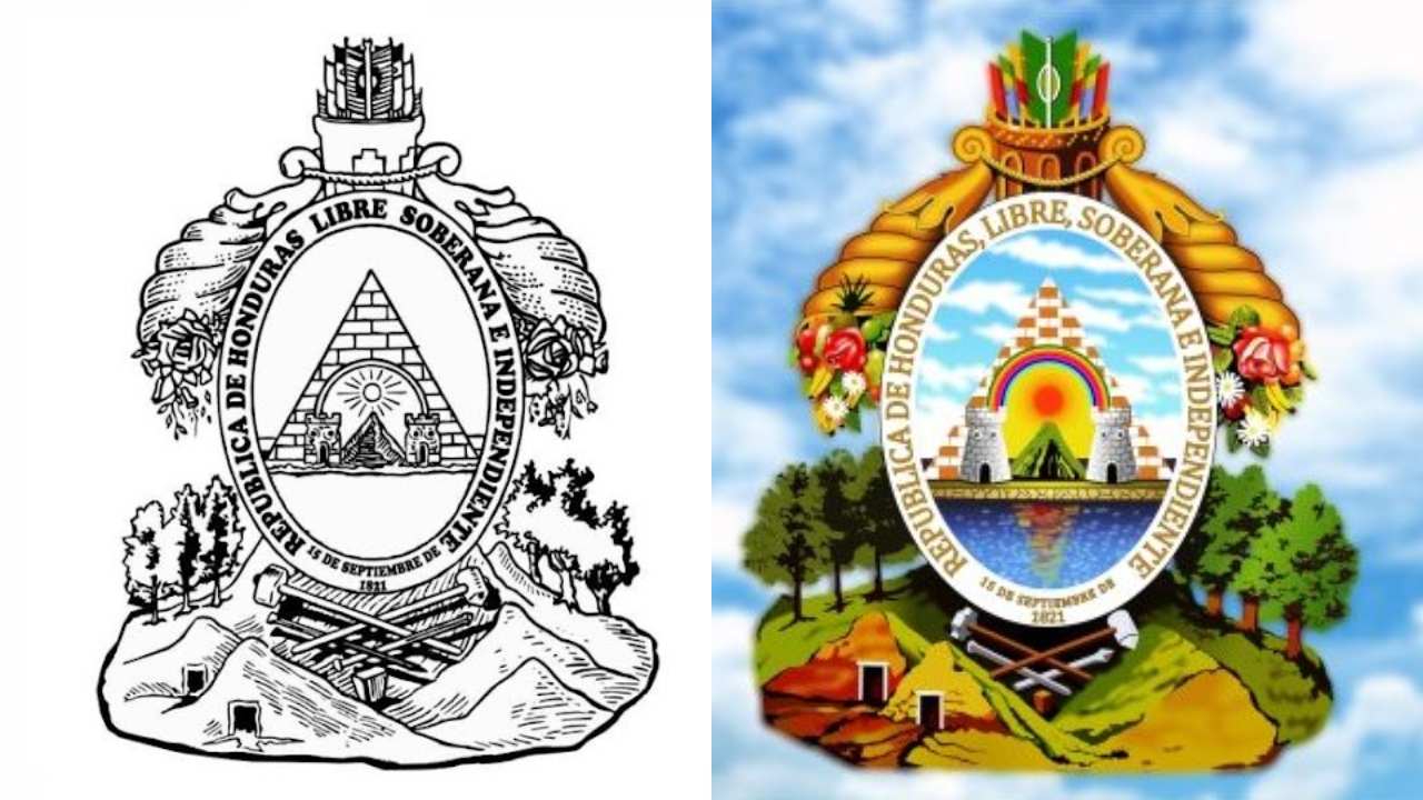 Escudo Nacional de Honduras, historia, símbolos y significado de una de ...