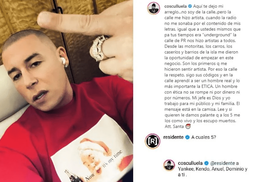 Cosculluela vs. Residente, ambos artistas urbanos siguen en la lucha de sus 'tiraderas'