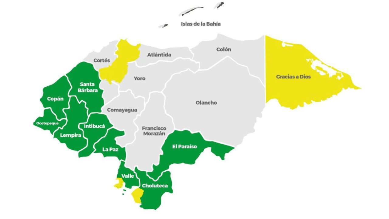 Copeco extiende alerta amarilla en estos municipios de Honduras