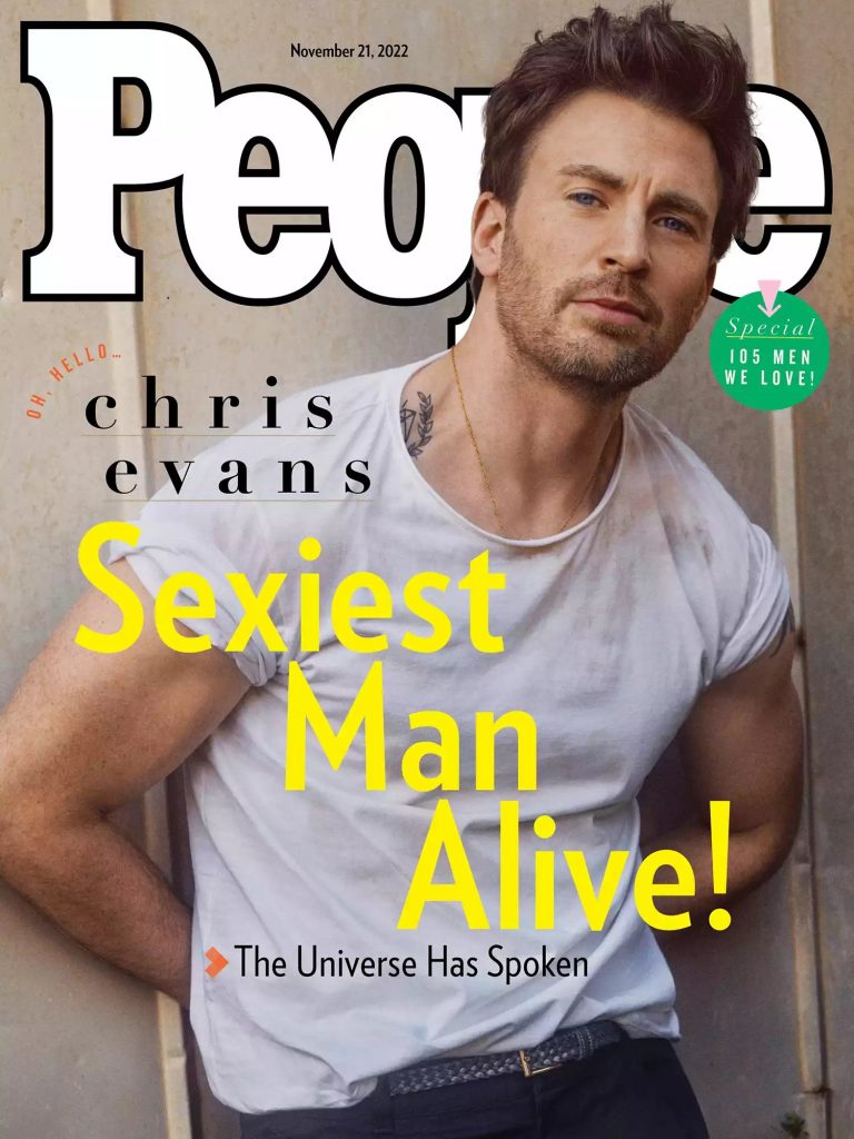 Chris Evans, el hombre vivo más bello del 2022, según People