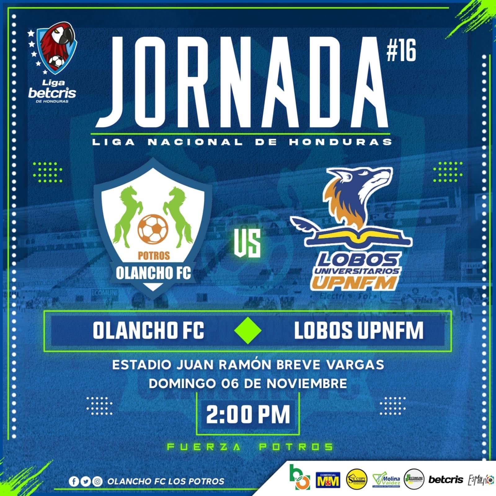 Olancho FC vs Lobos UPNFM EN VIVO hoy, cómo y dónde ver el partido de ...