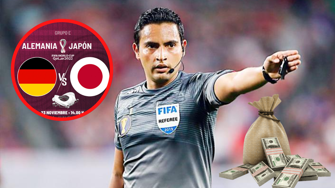 Said Martínez árbitro del partido Alemania vs Japón ¿cuánto gana el ...