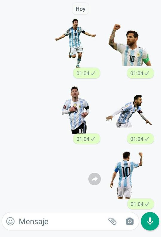 ¿Cómo descargar los stickers de Messi y la selección de Argentina con ...