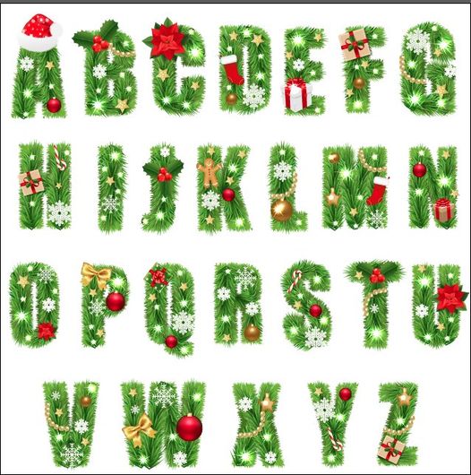 Abecedario de navidad, estas son las imágenes de diferentes diseños y ...