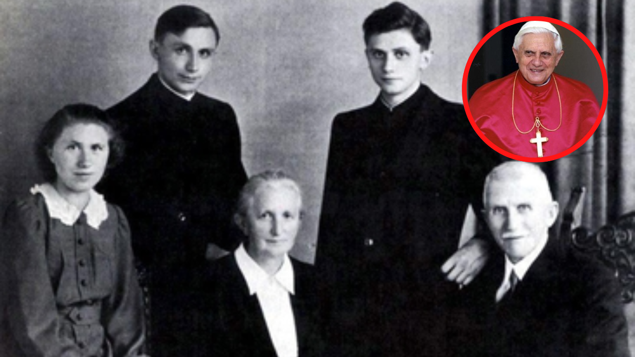 Benedicto XVI familia y fotos de joven de Joseph Aloisius Ratzinger