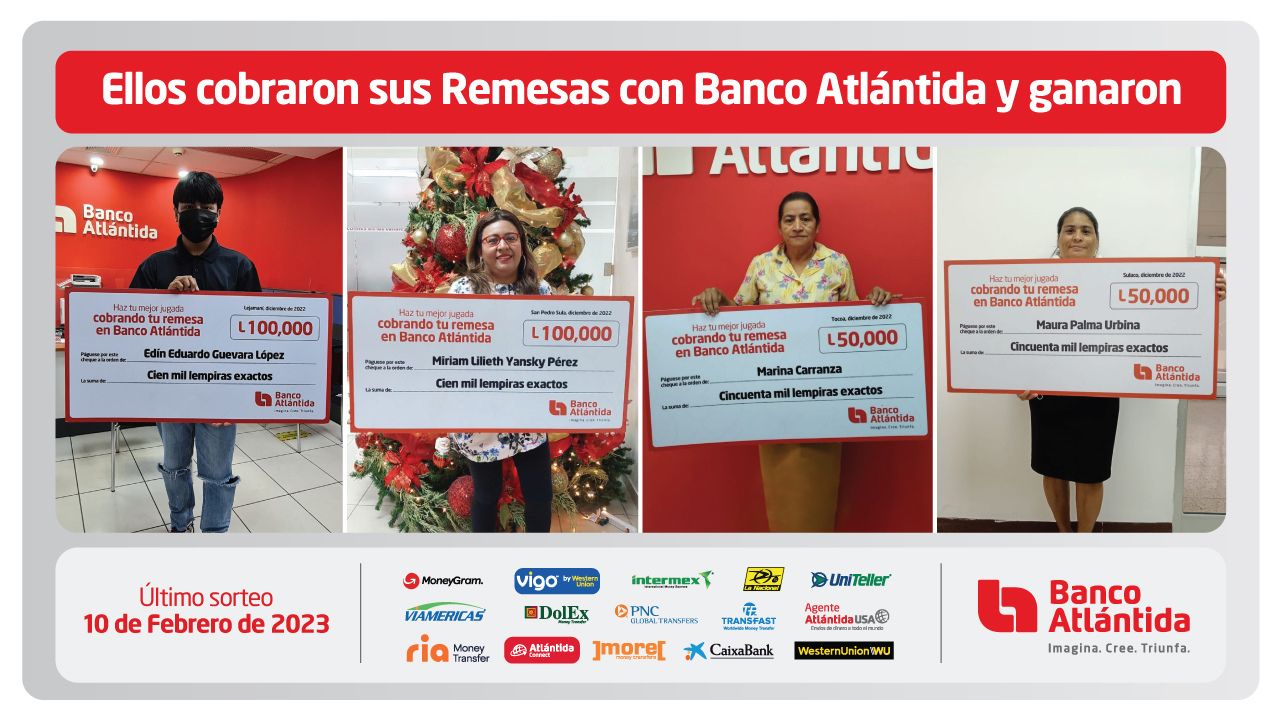Banco Atlántida continúa premiando las remesas de sus clientes con ...