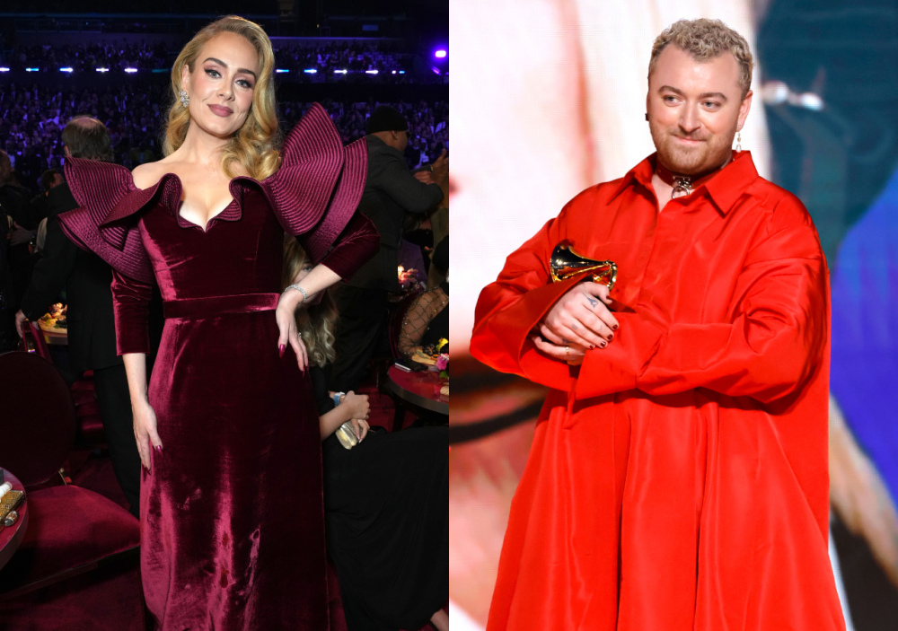 ¡No son la misma persona! Adele y Sam Smith son vistos por primera vez en el mismo lugar