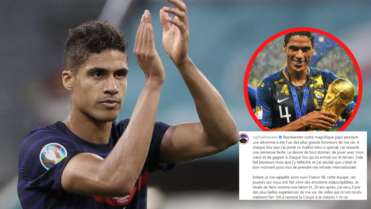 Edad de Varane, el futbolista se retira de la selección de Francia con ...