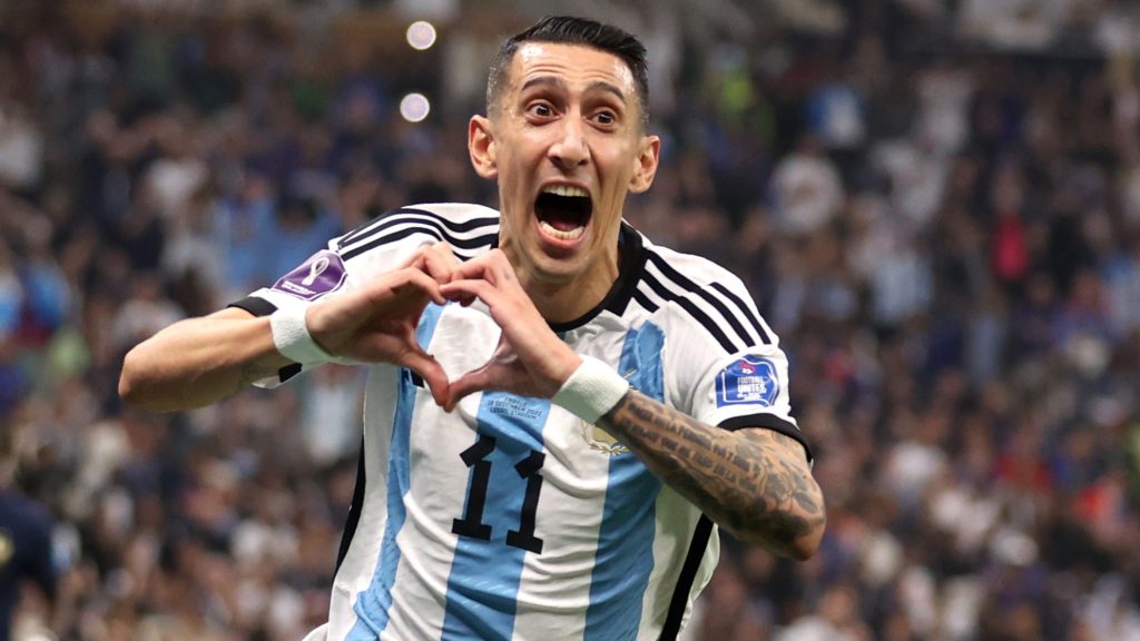 Goles de Di Maria en la selección, y cuántos partidos ha disputado en ...