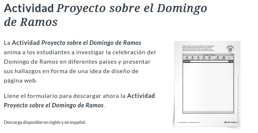 ¿Qué se celebra el Domingo de Ramos para niños?, actividad que realizan los pequeños en este día