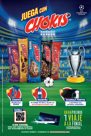 Vive la emoción de la UEFA Champions League “Juega con Chokis”