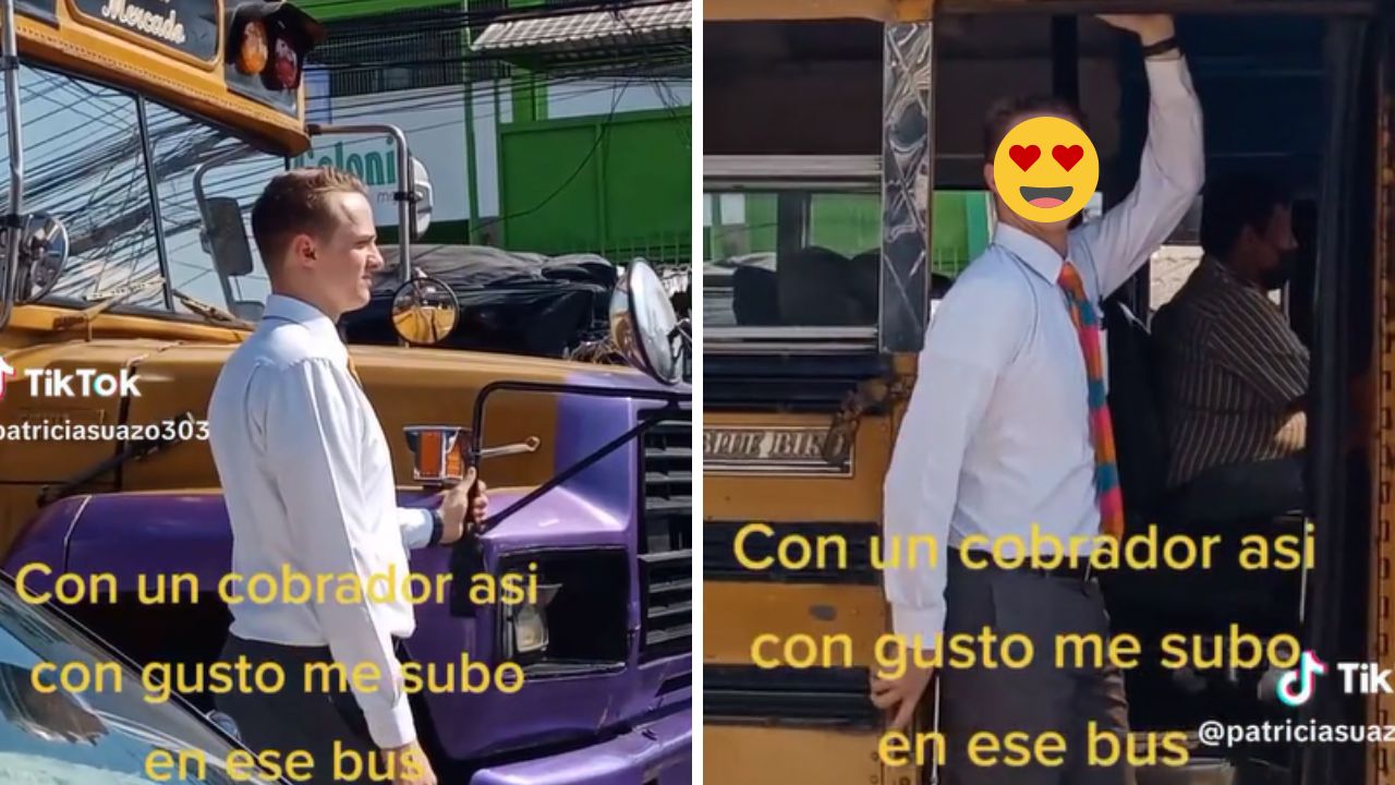 ¿Quién es ese hombre? Cobrador de bus capitalino roba corazones con su ...