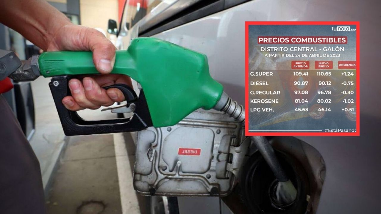 Gasolina súper subirá y regular bajará de precio a partir del lunes