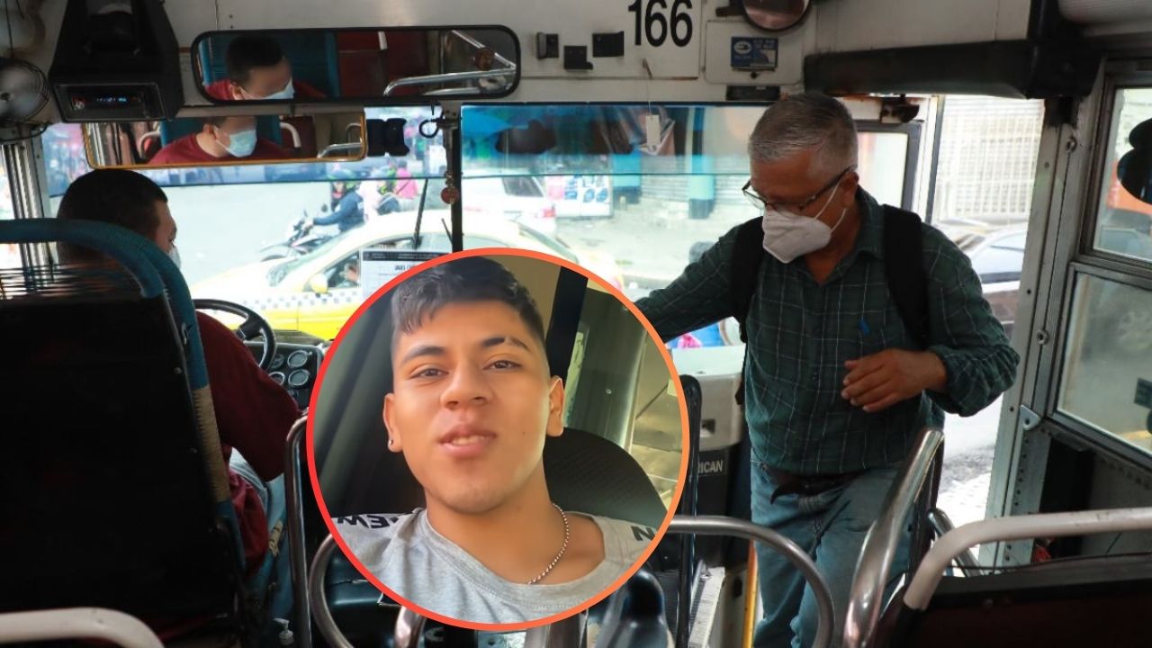 'Mis respetos, no es fácil': joven pasa un día siendo busero como su padre