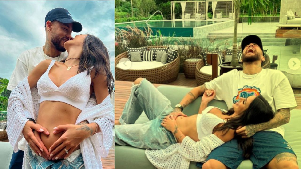 Con tiernas fotografías, Neymar anunció que será padre de nuevo