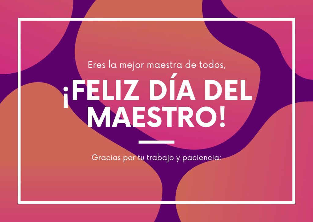 Tarjetas para el Día del Maestro para personalizar, envía esto a tus ...