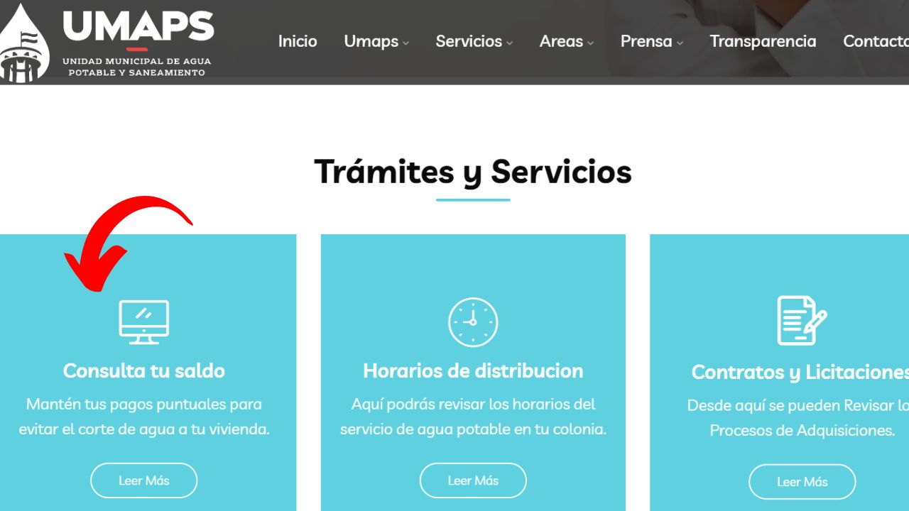 Consulta de pago de agua potable en línea, ¿cómo hacerlo desde la página web de UMAPS?