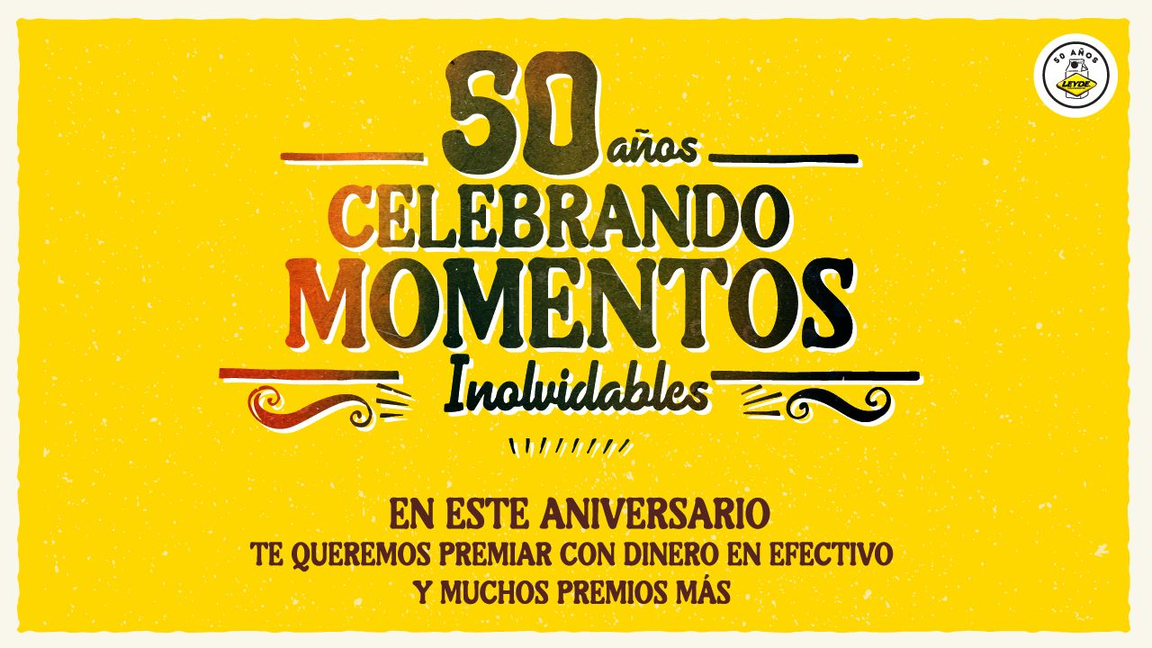 ¡Gana hasta 50 mil lempiras con LEYDE en el marco de su 50 aniversario!