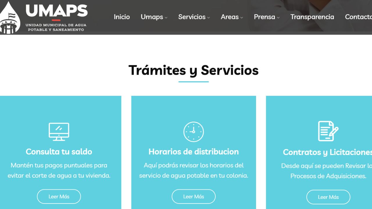 Consulta de pago de agua potable en línea, ¿cómo hacerlo desde la página web de UMAPS?