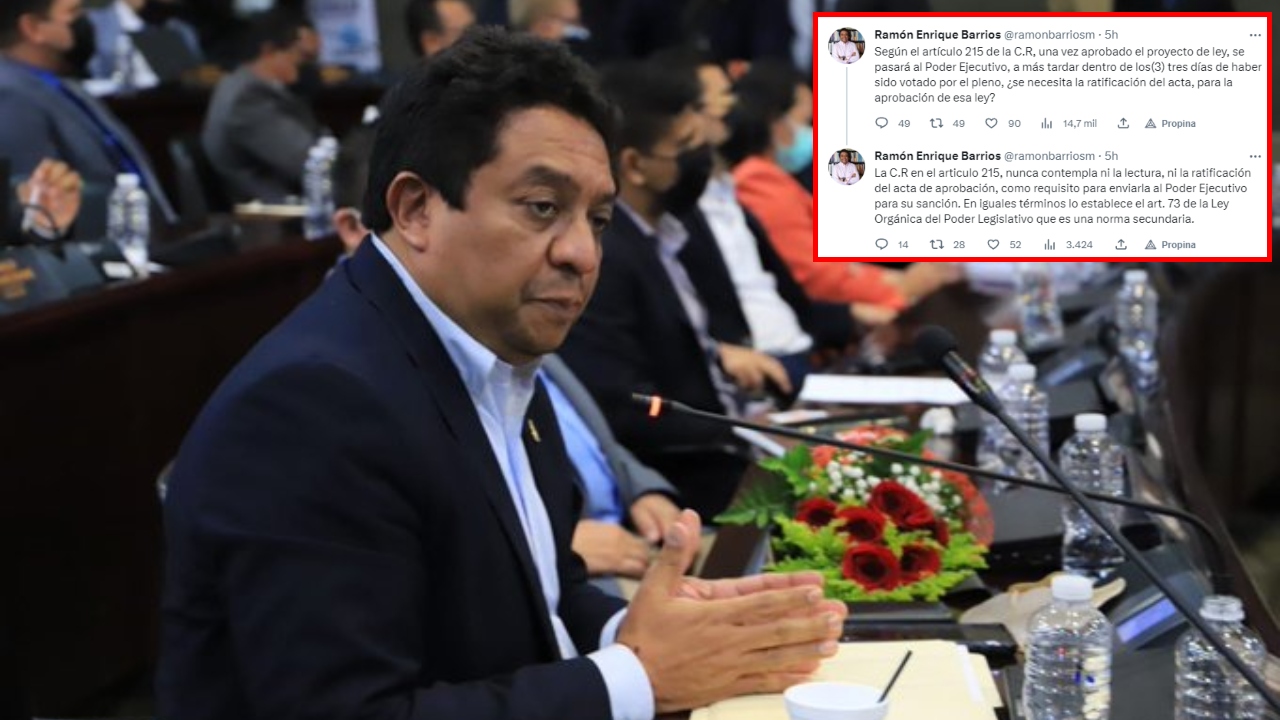 Diputado Ramón Barrios insinúa que no se necesita ratificar acta que ...