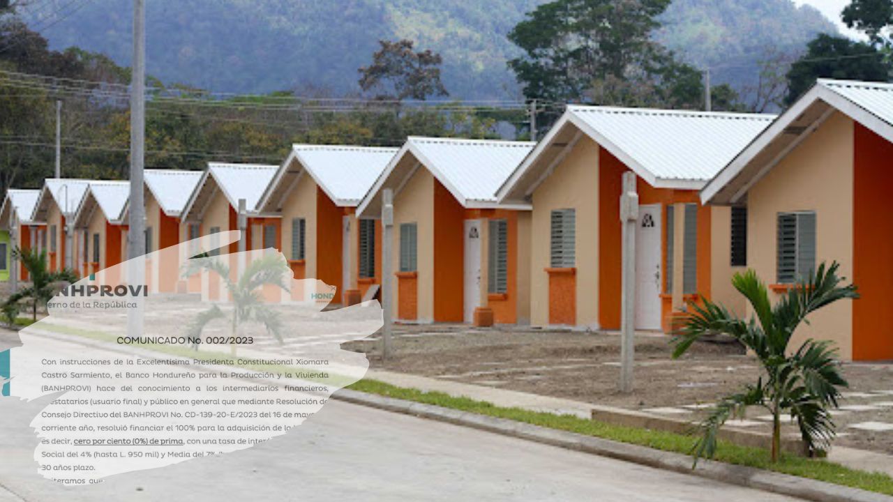 Gobierno financiará 100 % en adquisición de viviendas Banhprovi; incluyendo la prima