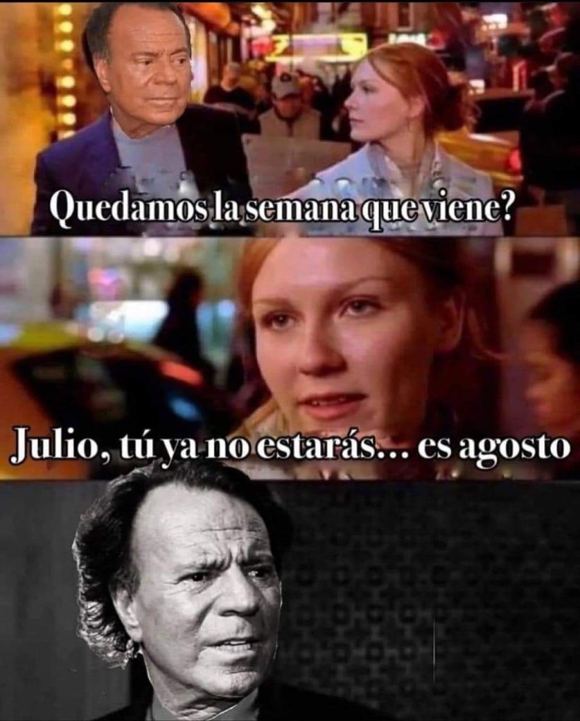 ¡Pasó volando! Los mejores memes del mes con referencia a Julio Iglesias