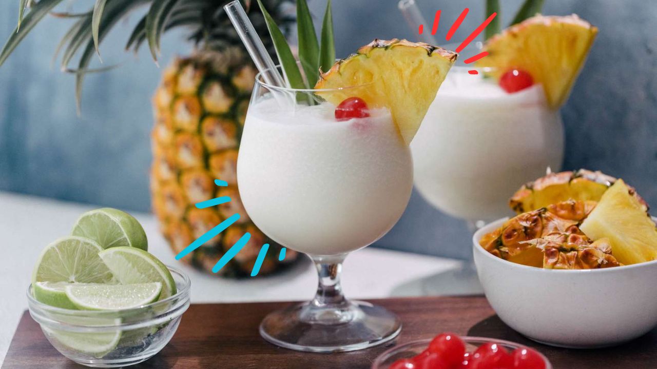 Piña colada receta, prepara una deliciosa y refrescante bebida tropical ...