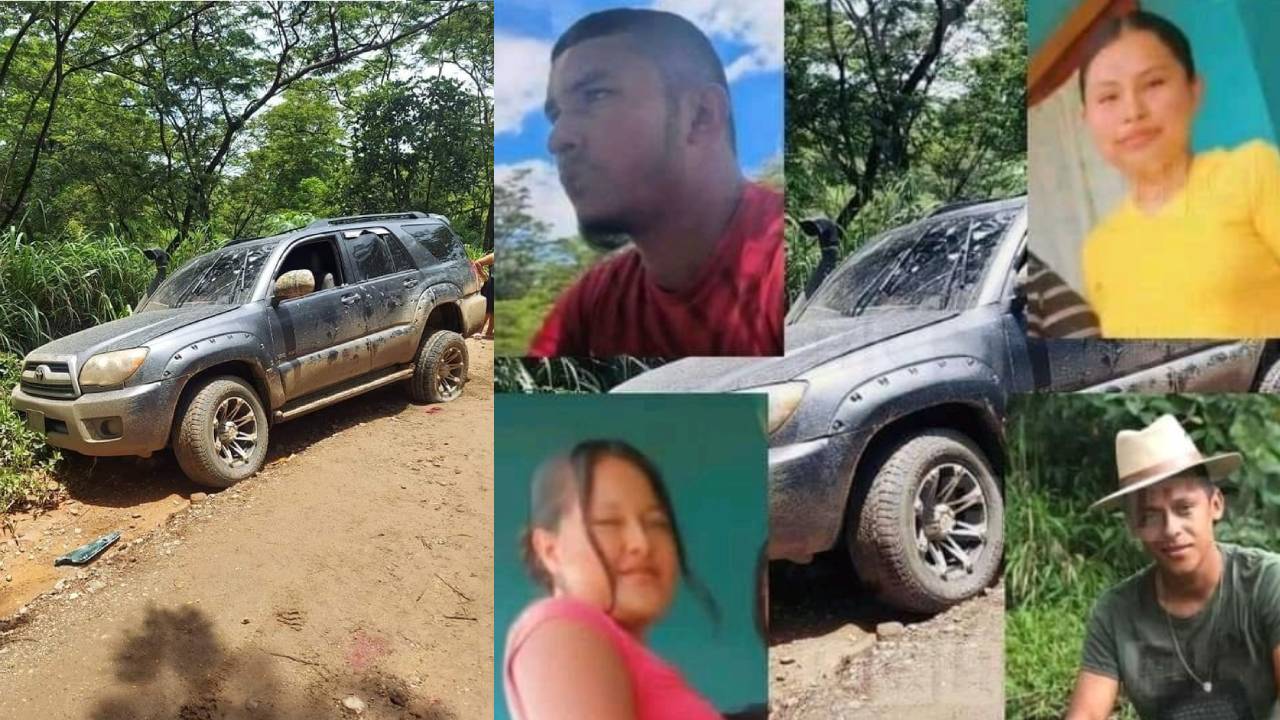 Identifican a las cuatro víctimas de emboscada en Iriona, Colón